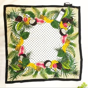 BCBGMaxAzria | Accessories | Bcbg Maxazria Pure Silk Tropical Scarf O4 ...